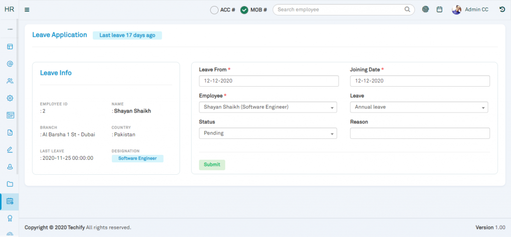 Simple HR - Techify Algorithm Technologies LLC