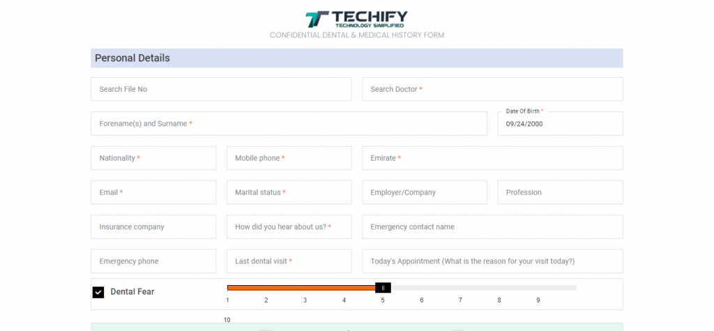 Customer Registration Form App - Techify Algorithm Technologies LLC