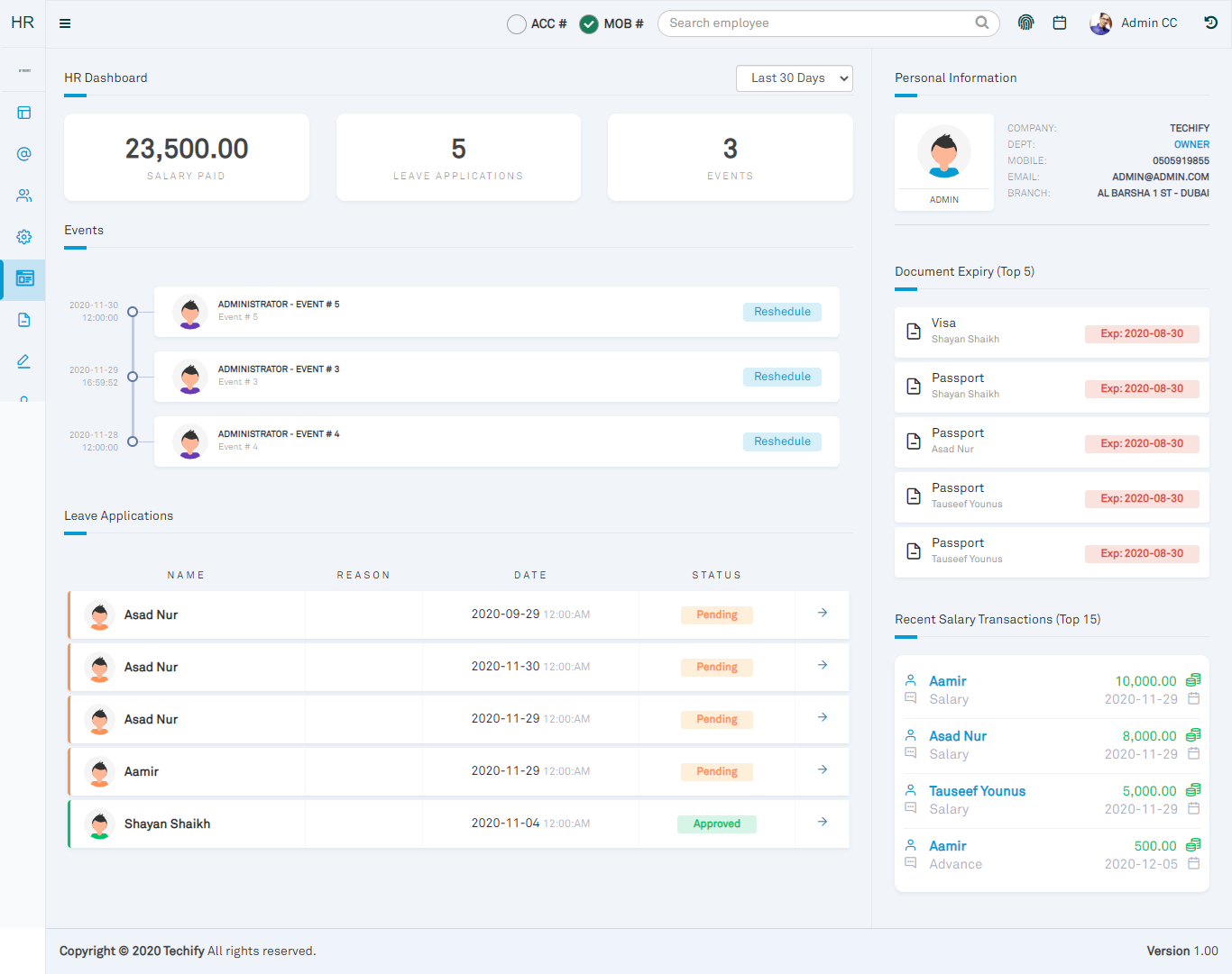 Simple HR - Techify Algorithm Technologies LLC